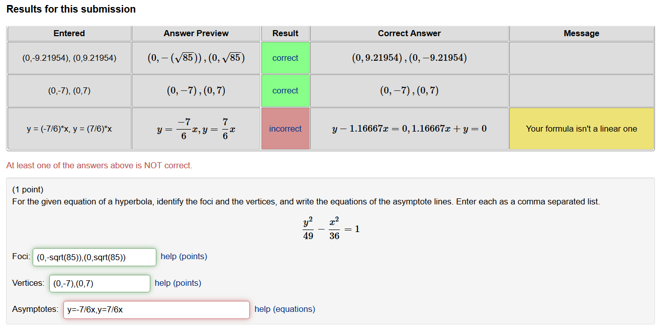 UsingWW: Error Message: Your formula isn't a linear one UsingWW: Error Message: Your formula isn't a linear one